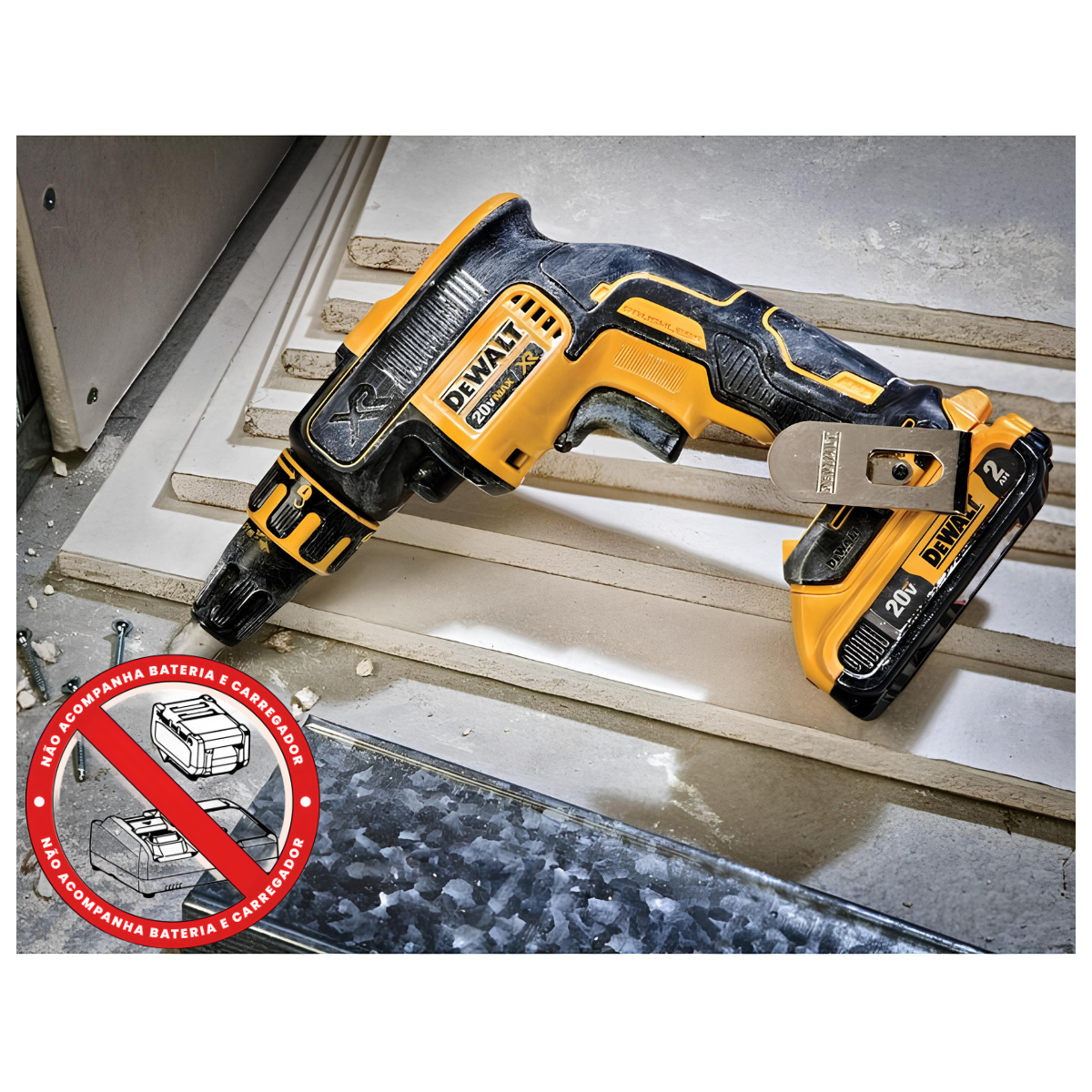 PARAFUSADEIRA DRYWALL DEWALT BRUSHLESS 1/4" XR 20V MAX DCF620B